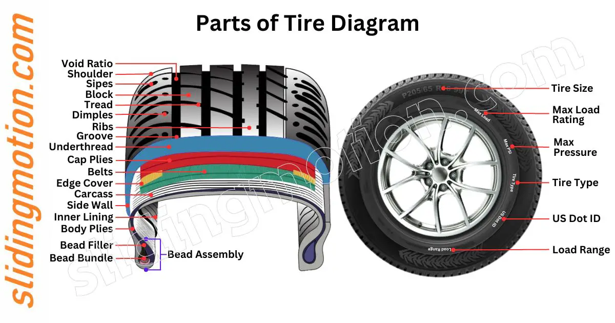 Guide on 10 Essential Parts of a Tire: Names, Functions & Diagram